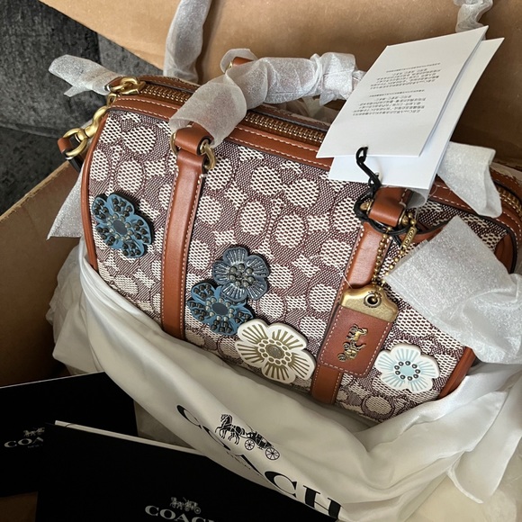 Coach | Bags | Brand New Coach Purse Ruby Satchel 25 In Signature ...